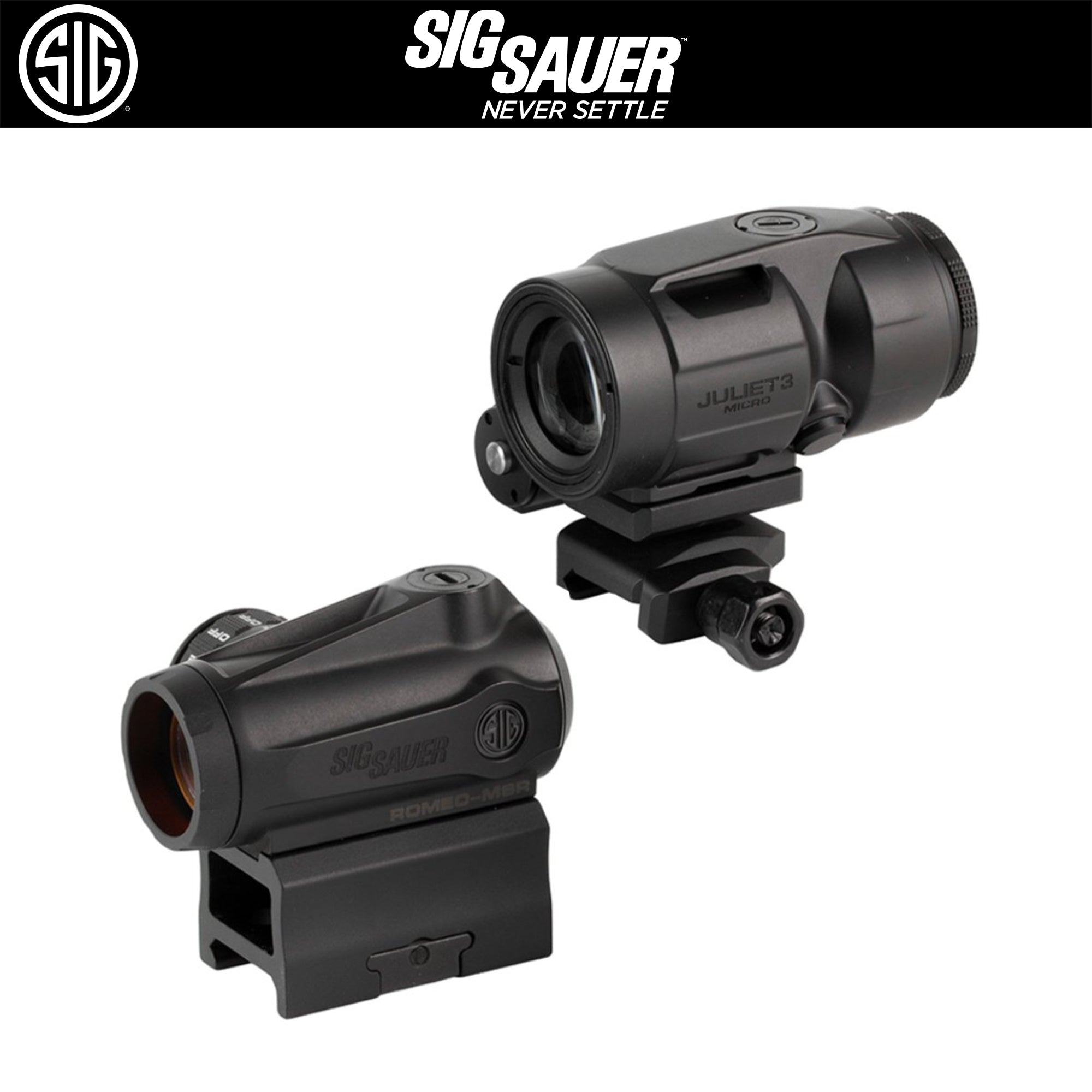 SIG SAUER ROMEO-MSR GEN II COMBO KIT ダットサイト+マグニファイア (1x20MM) 【ブラック】SOR