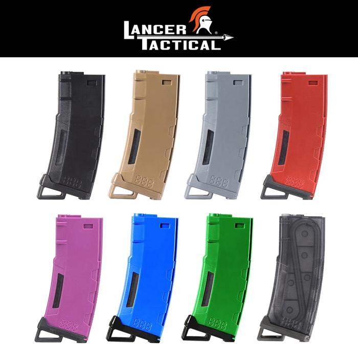 LANCER TACTICAL 130 Round High Speed Mid-Cap Magazine マガジン 130連